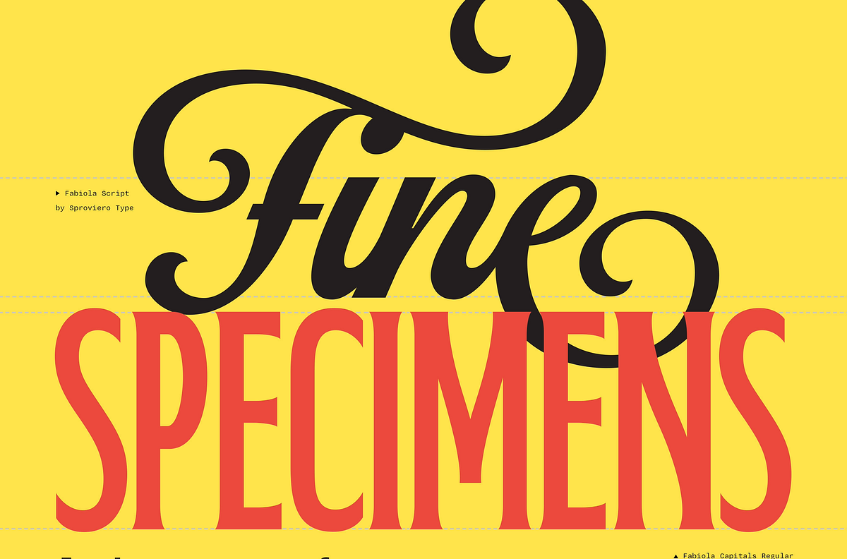 Fine Specimens: The Best Contemporary Typefaces & Specimen Graphics in ...