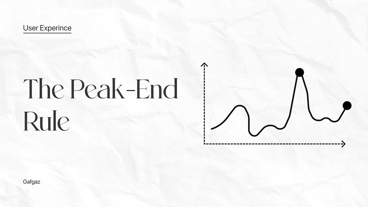 The Peak-End rule. When we look back on an experience from… | by Gafgaz ...