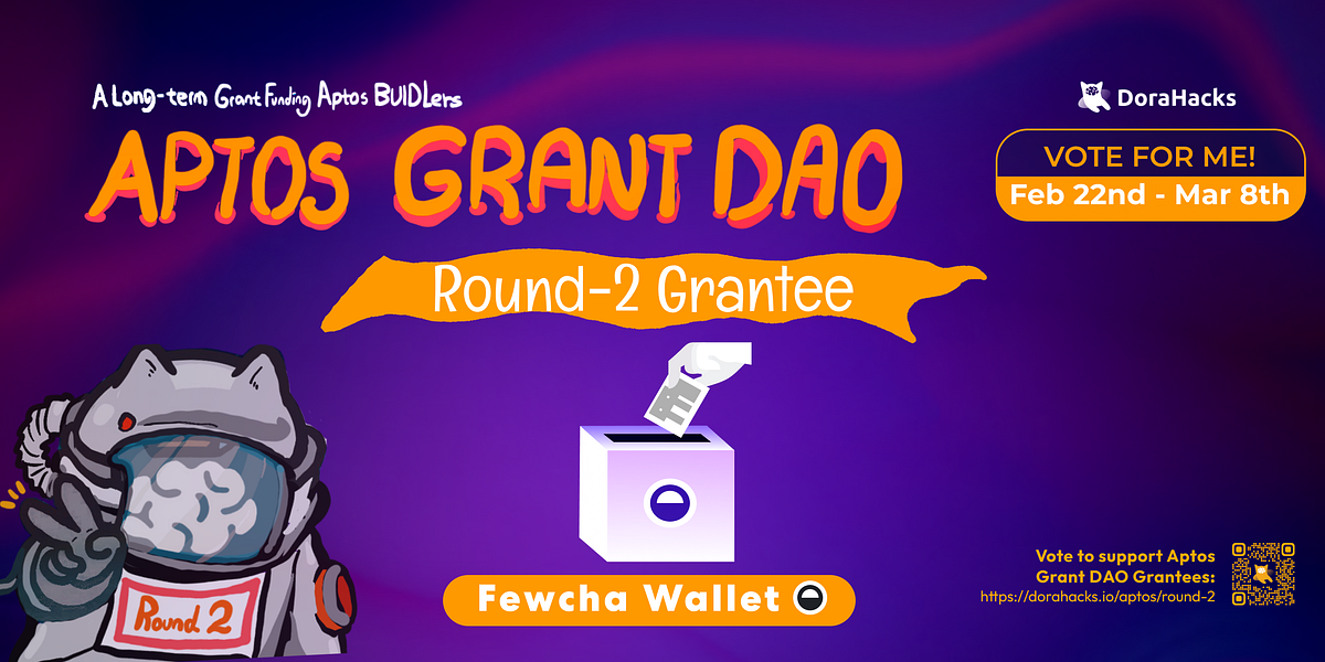 “Vote for Fewcha — Earn your NFT” — Aptos Grant DAO Round 2 | by Fewcha Move Wallet | Medium