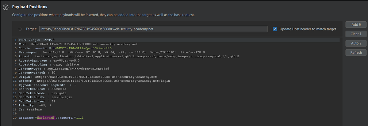 PortSwigger Authentication Labs. Lab2- Username enumeration via subtly… | by Shoeboom | Aug ...