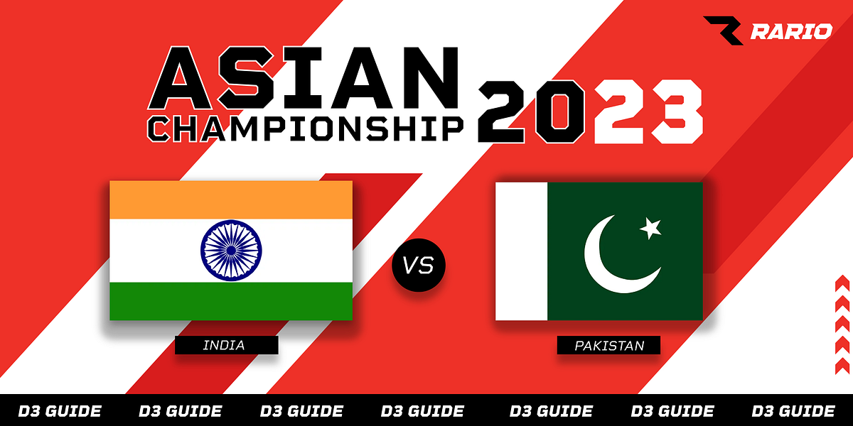 Asian Championship, Super 4, Match 3: India vs Pakistan | D3 Guide | by ...