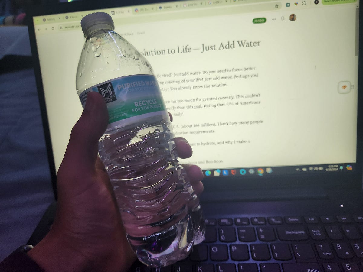 The Solution to Life — Just Add Water | by Frank Bouc | Word Garden ...