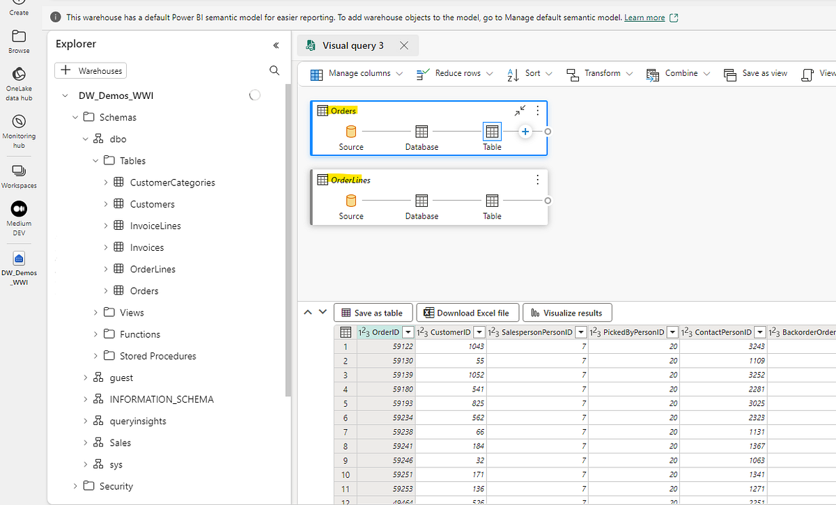 Master Data Analysis Without T-SQL: A Guide to Microsoft Fabric Visual Queries | by Rui Carvalho ...