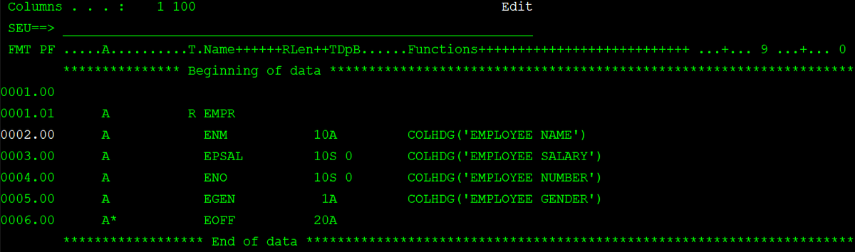 How to create an AS/400 physical file | by Panutdar Phiwpong | Medium