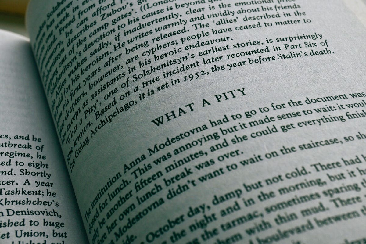 Review of ‘What a Pity’ by Alexander Solzhenitsyn (1965) | by ...