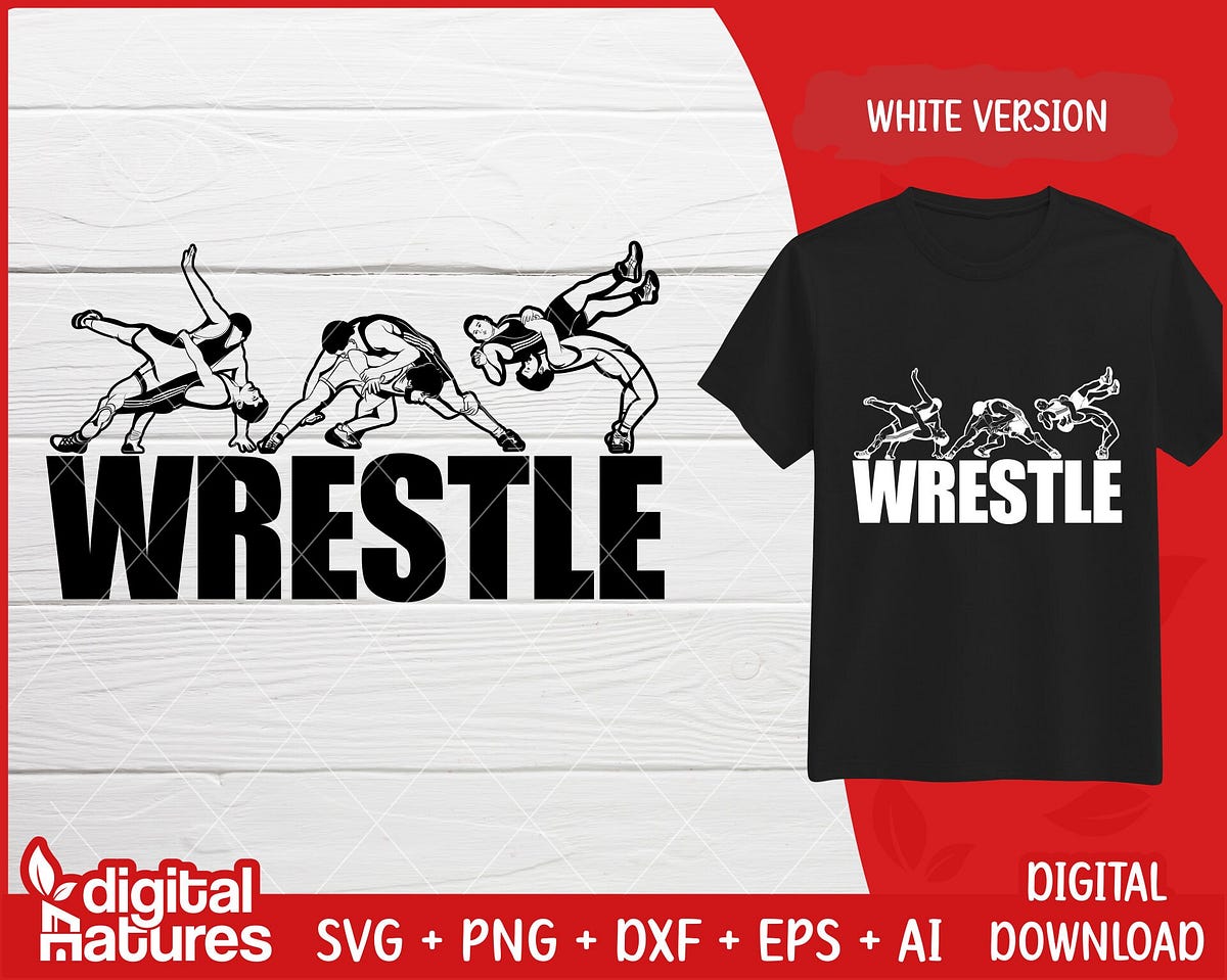 Wrestling SVG File Wrestle Text — Sports Svg, Wrestler Svg, Wrestle SVG, Cut File, Silhouette ...