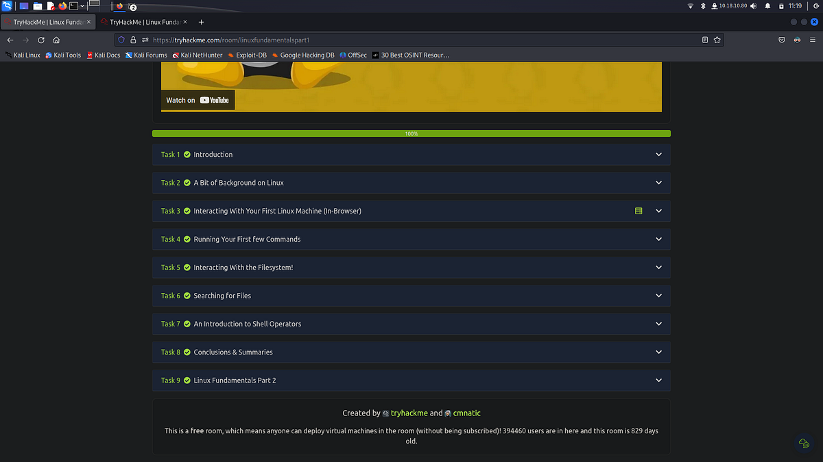 Solved The ‘linux Fundamentals Room Learned How To Run Linux Machine Via Ssh And Openvpn 1658