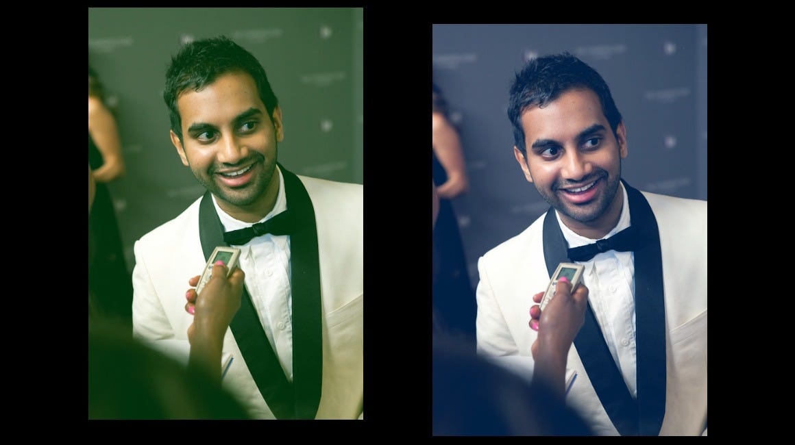 Aziz Ansari Happy Face