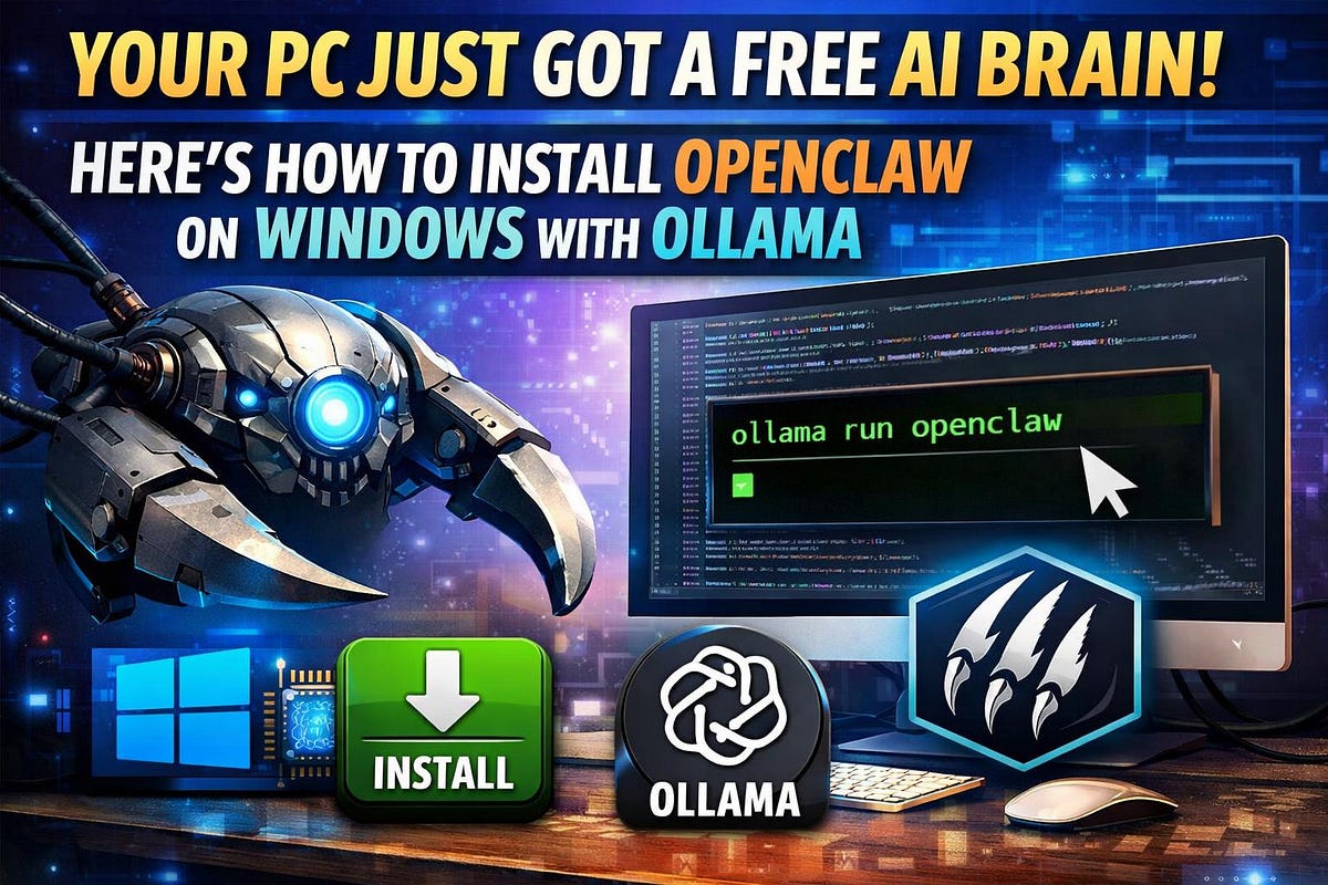 Your PC Just Got a Free AI Brain — Here’s How to Install OpenClaw on ...