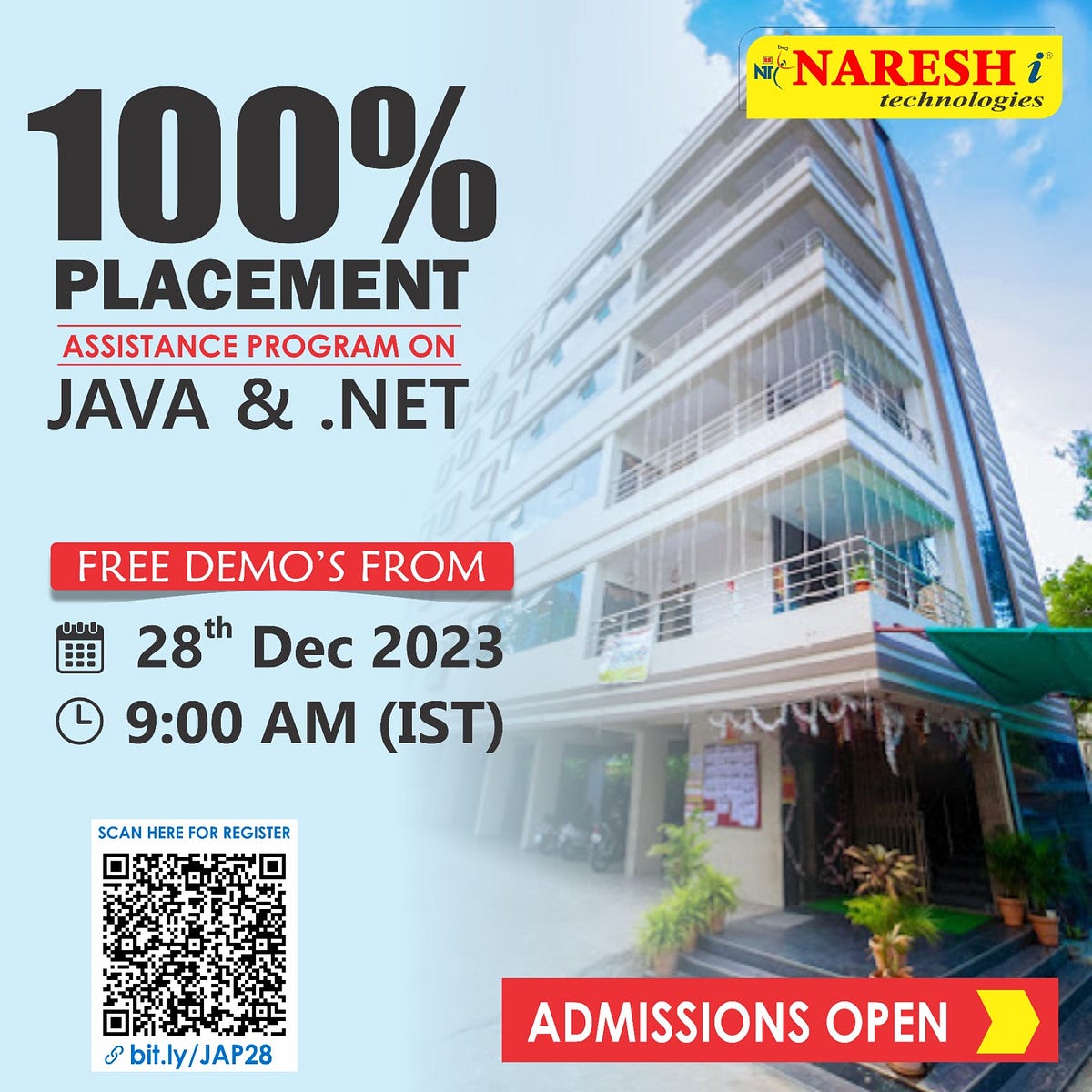 100 Placement Assistance Program On Java Developer And Net — Naresh It Avinash Nit Medium