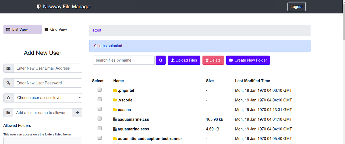Newway file manager — a file manager for servers | by Naveen | Medium