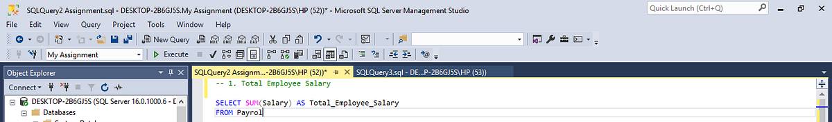 Decoding Payroll Potentials: From Excel to SQL Insights | by Thaddeus Ndubuisi Amadi | Oct, 2023 ...