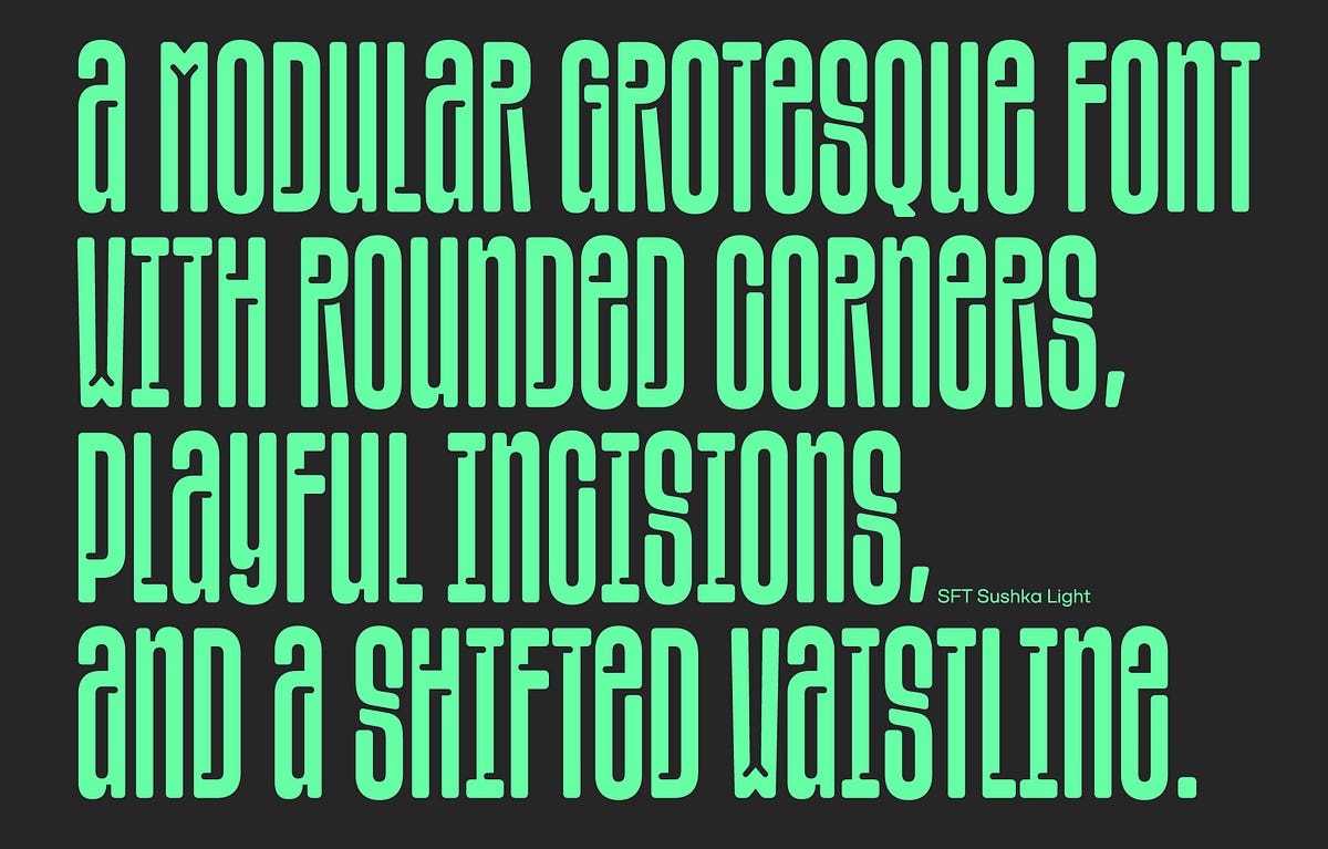 SFT Sushka: the Sweet Science of Font Design | by Yulia Gonina | Medium