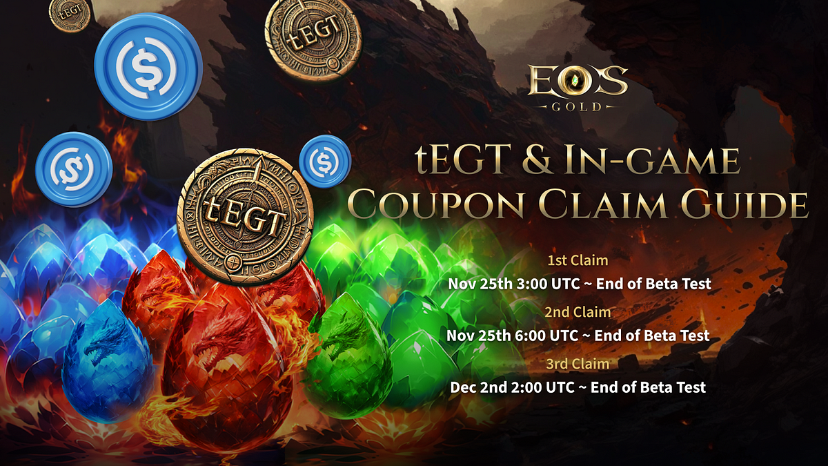 Beta Test Event Reward Claim Guide: tEGT & In-Game Coupon | by EOS Gold ...