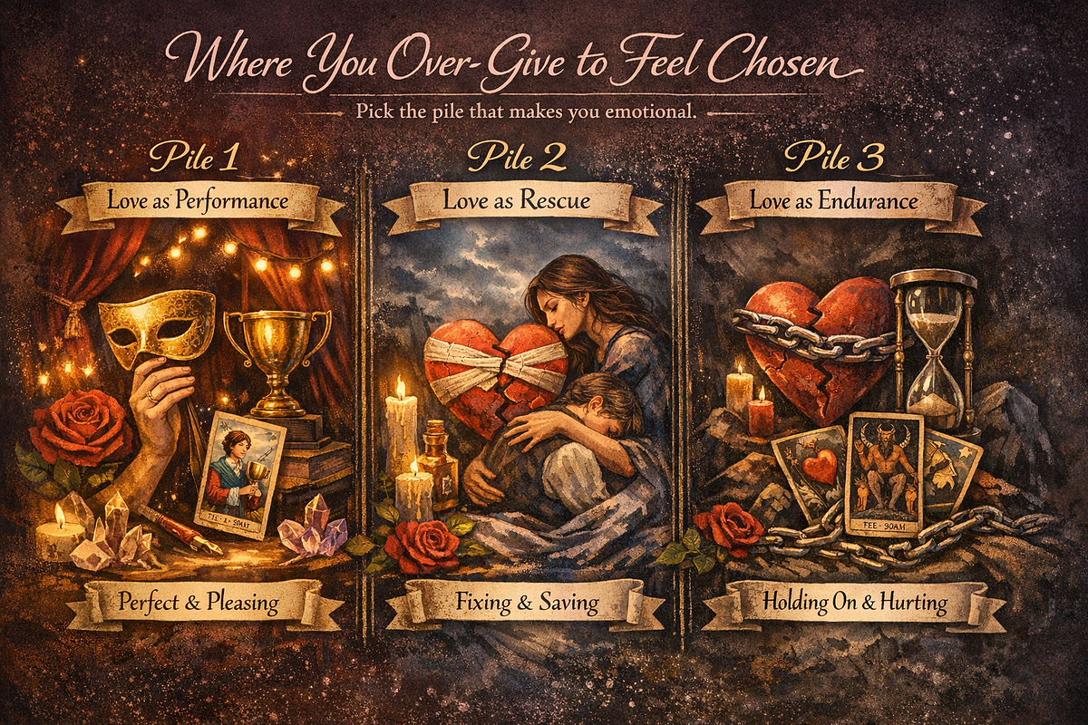 Pick a Card-Where you over-give to feel chosen? | by Karuna Astrology ...
