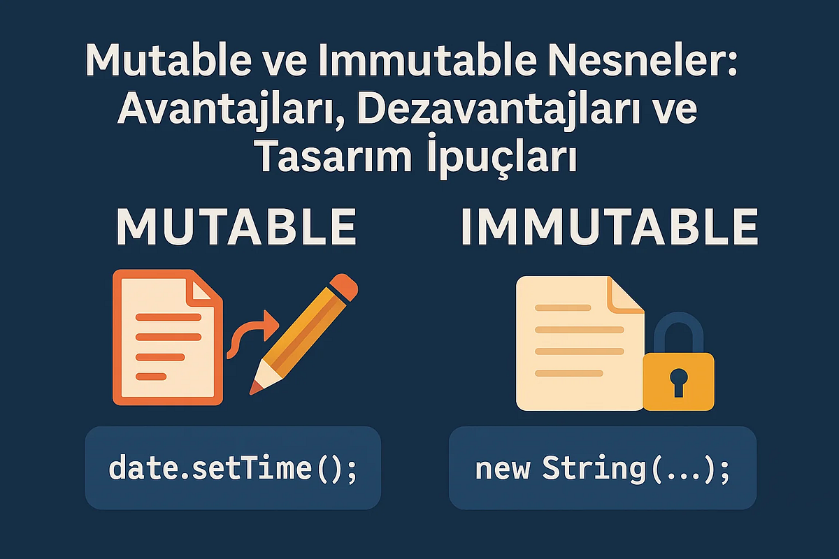 Mutable ve Immutable Nesneler: Avantajları, Dezavantajları ve Tasarım ...
