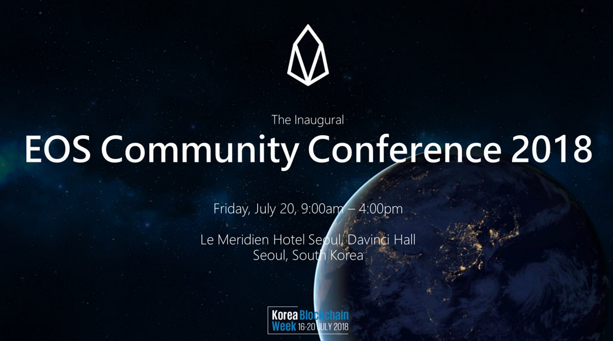 EOS Community Conference 2018 Video | by NODE ONE | NodeONE | Medium