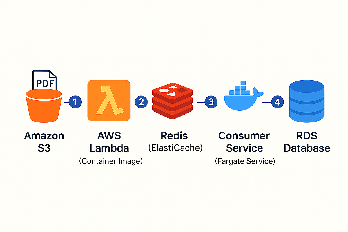 Building a Serverless File Processing Pipeline with S3, Lambda, Redis, and ECS Fargate | by ...