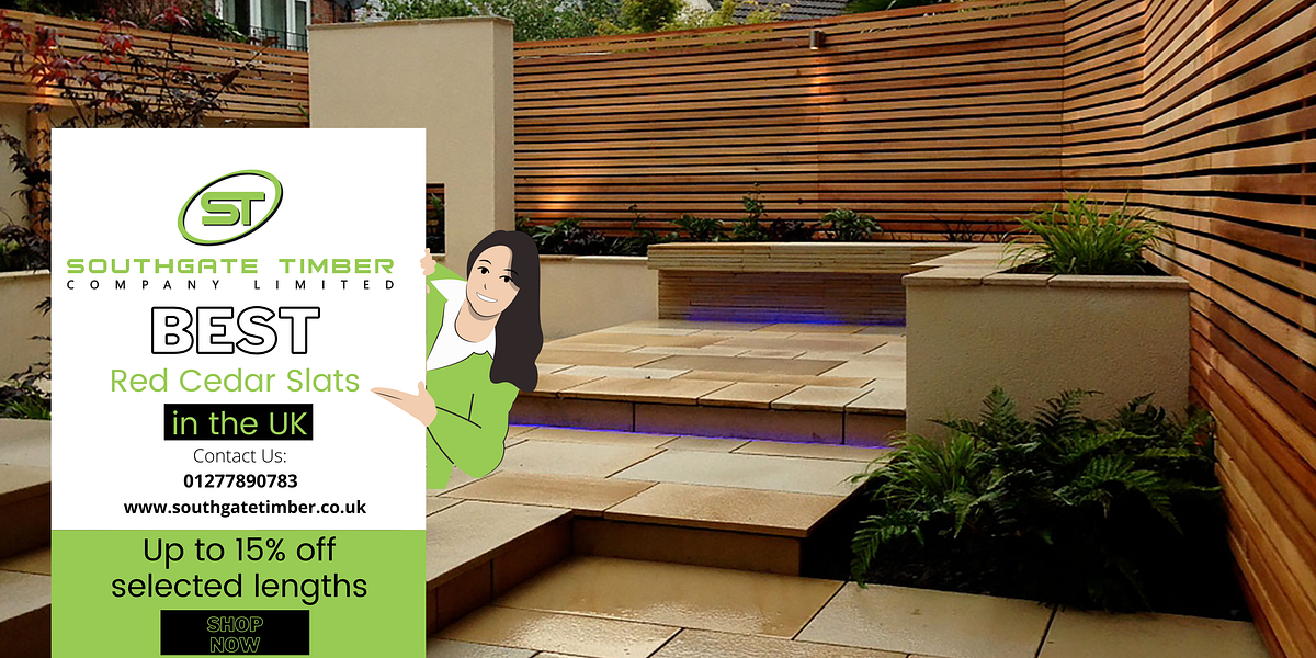 Get Red Cedar Slats With The Best Discount - Southgate Timber - Medium