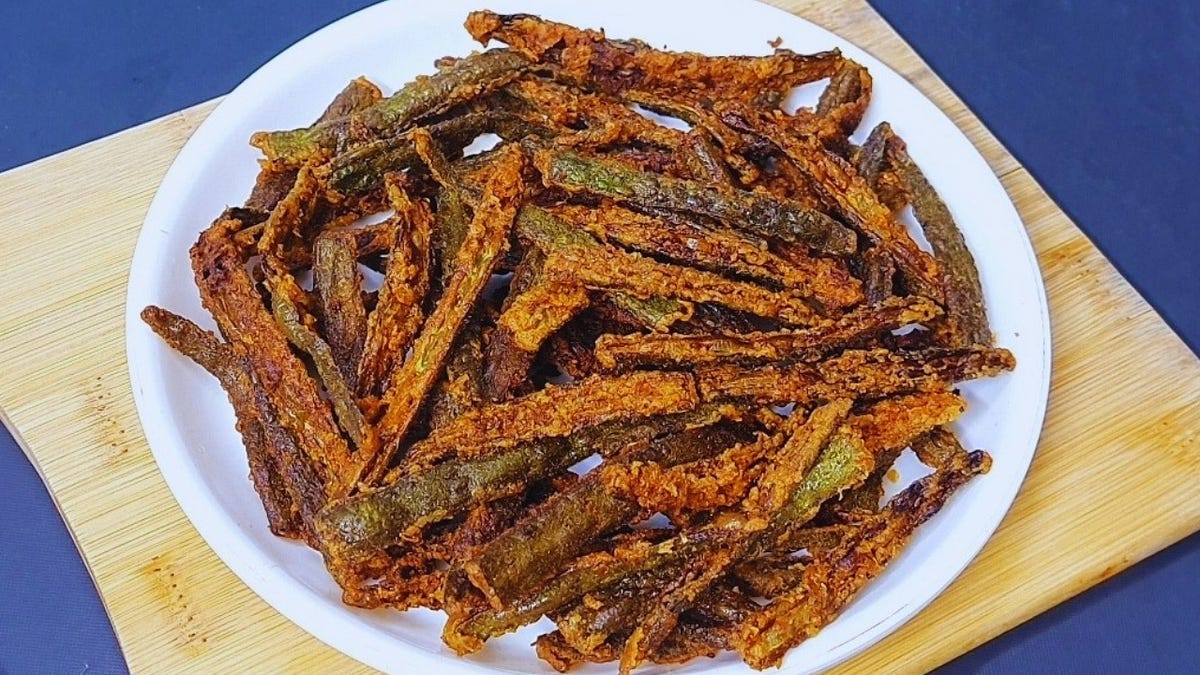 Kurkuri Bhindi Recipe-How to Make Crispy Okra-Bhindi Kurkuri-Okra or ...