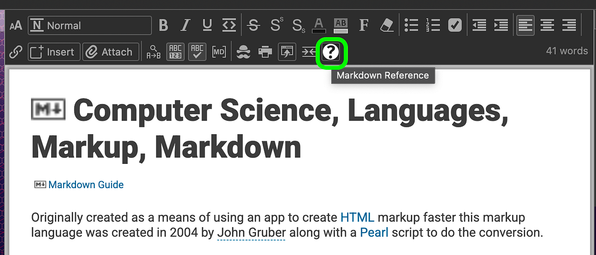 Markdown 101 and TheBrain. Your keyboard is faster than your mouse | by Justin Cramer | Medium