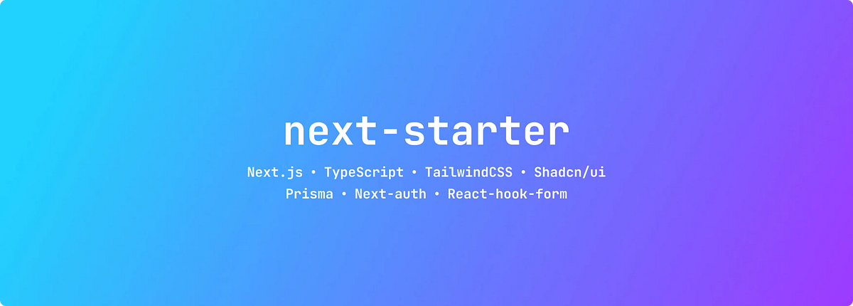 Next.js starter template. Hi, I created a starter template for… | by Skolaczk | May, 2024 | Medium