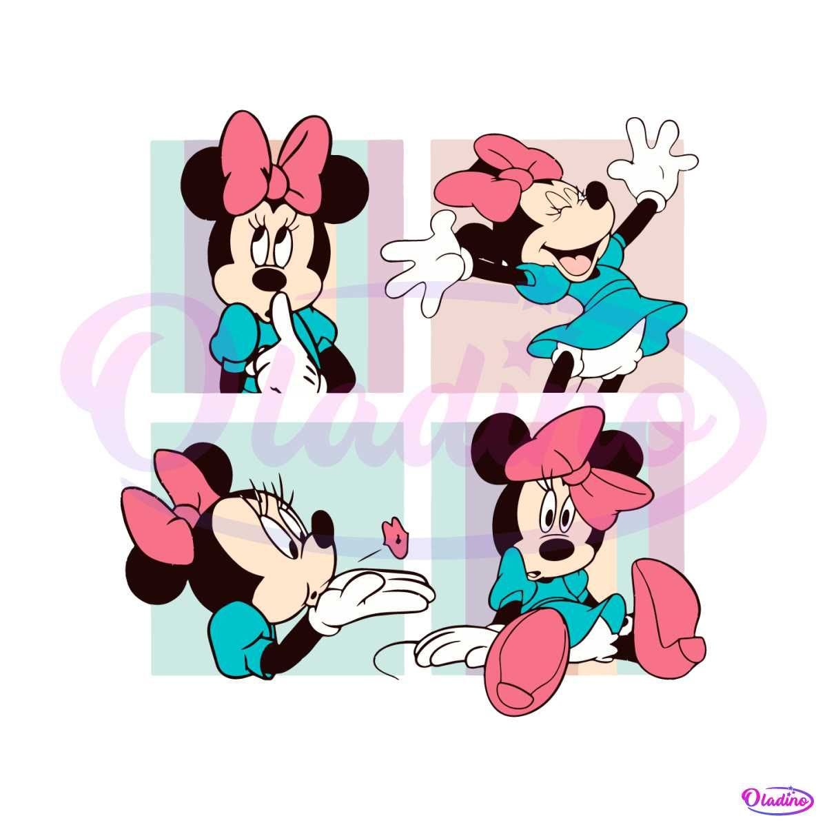 Vintage Disney Minnie SVG Disneyland Minnie SVG Cricut Files - Joseph ...