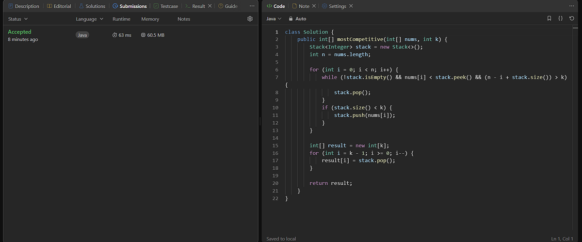 1673. Find the Most Competitive Subsequence | by Roshan Jha | Medium