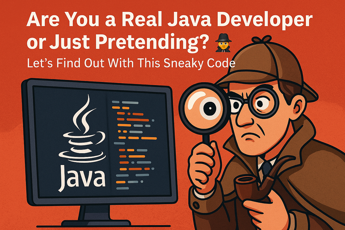 Are You a Real Java Developer or Just Pretending? 🕵️‍♂️ Let’s Find Out ...