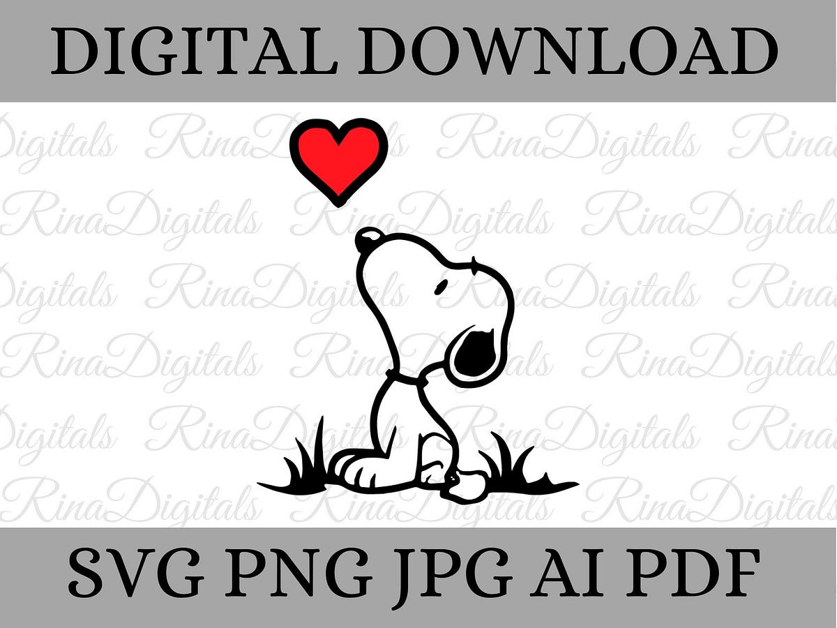 Snoopy svg, Peanuts SVG, Snoopy clipart, Snoopy PNG, Snoopy Printable ...