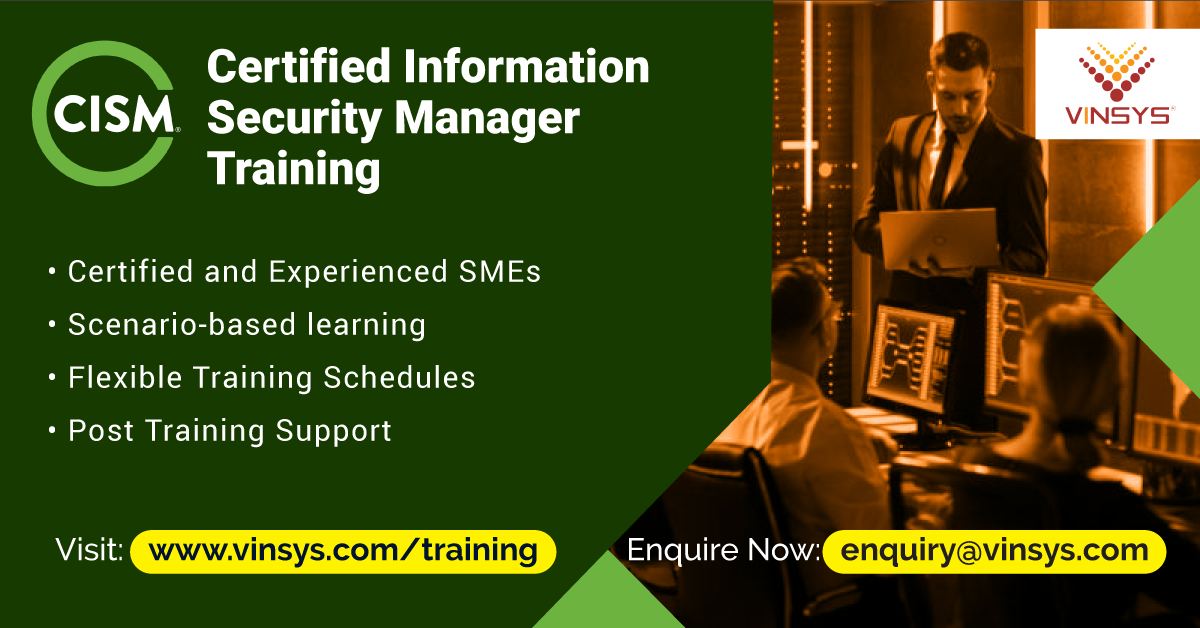 Career Growth By Earning CISM Certification | Vinsys | Medium