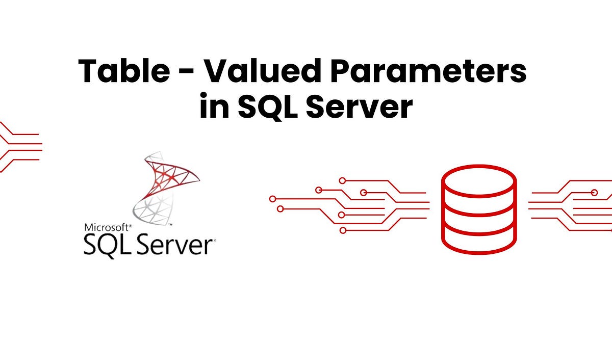 Table-Valued Parameters in SQL Server | by Shreyans Padmani | Medium