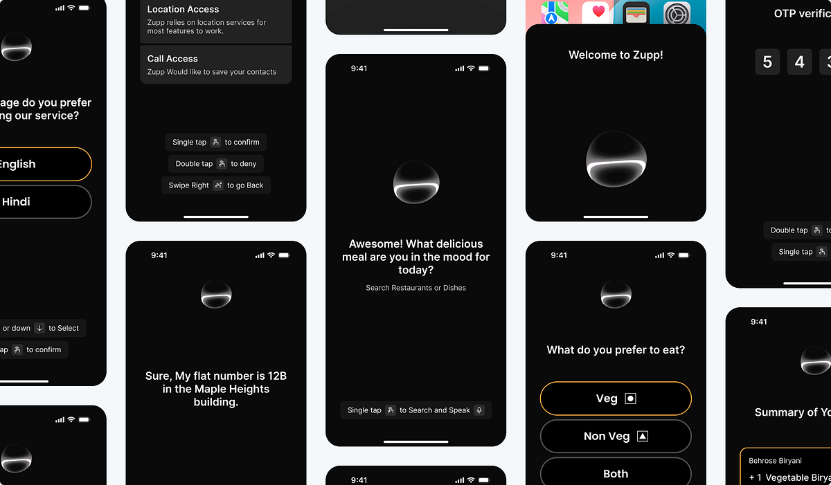 Zupp: A Voice-First Food Delivery App for Blind Users – UI/UX Case ...