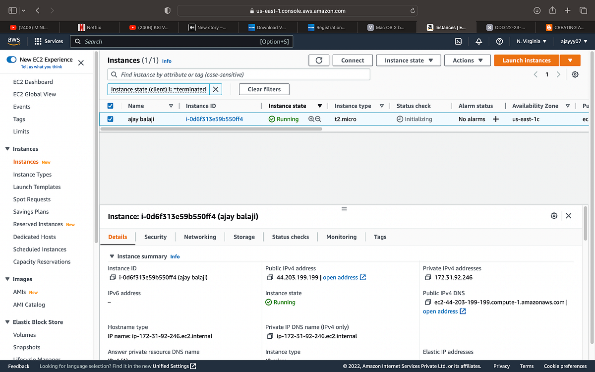 CREATING AN EC2 Instance accesible via remote client - Ajaybalaji - Medium