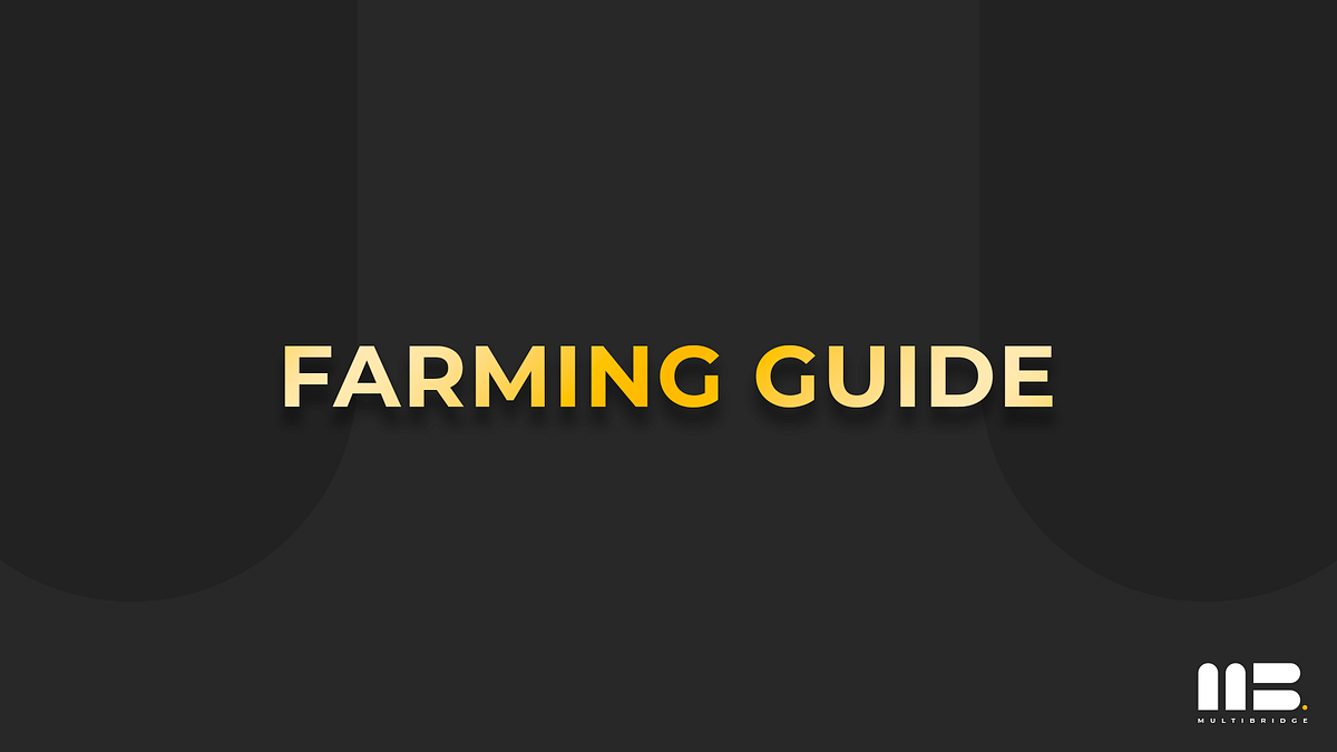 MultiBridge Farming guide. Follow this guide if you want to learn… | by ...