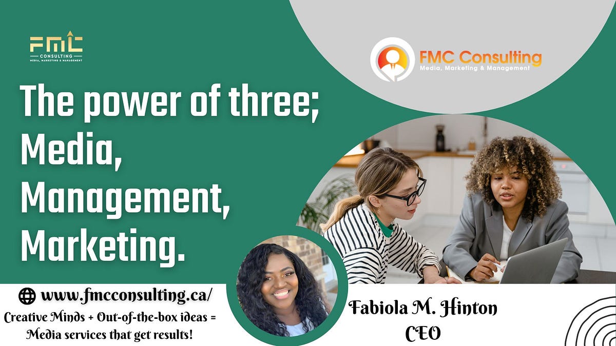 The power of three: media, management, marketing | by Natasha George ...