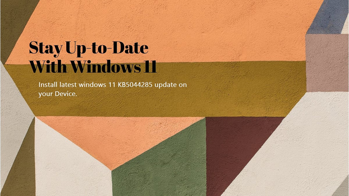 Windows 11 KB5044285 Security Update Download (October 2024) | by ...