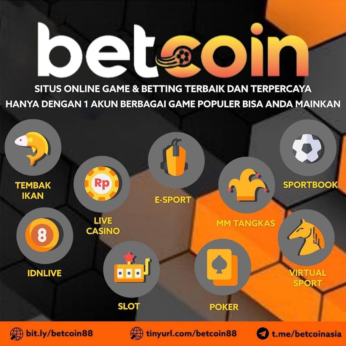 SATU AKUN UNTUK SEMUA GAME - BETCOIN ASIA - Medium