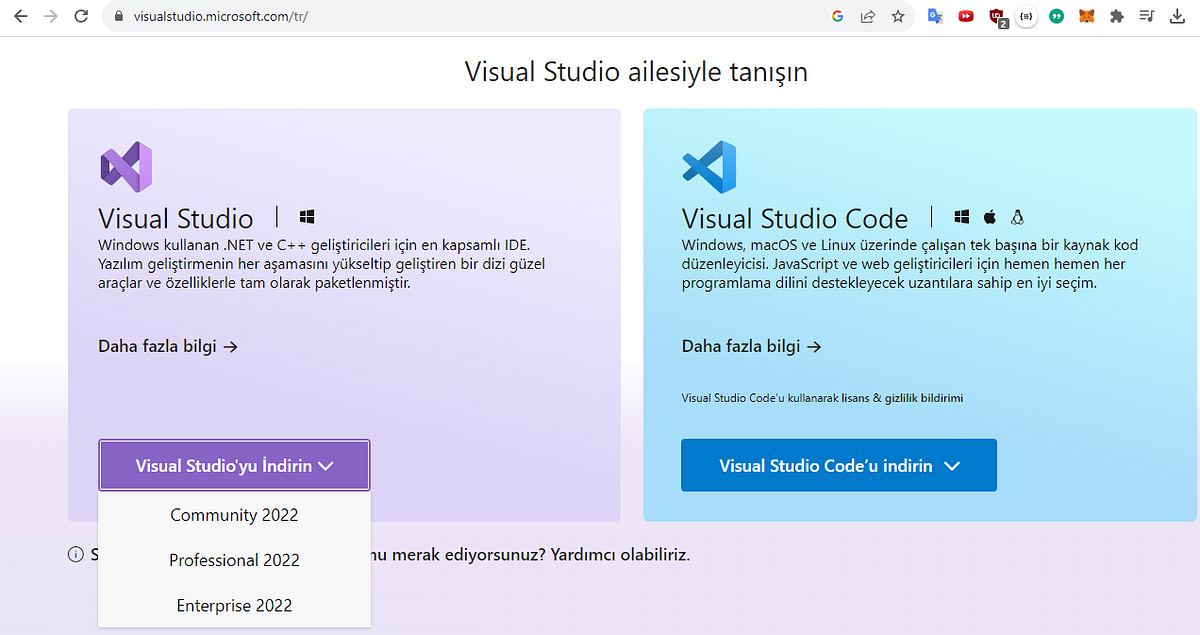 .NET ve Visual Studio Kurulumu. Merhaba dostlarım! Bu blog yazısında… | by Hümeyra Köseoğlu | Medium