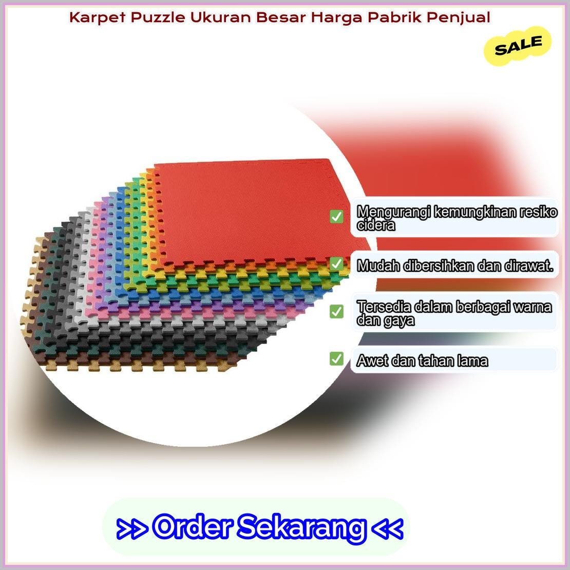 Karpet Puzzle Ukuran Besar Harga Pabrik Penjual - Eva Mat Tebal - Medium