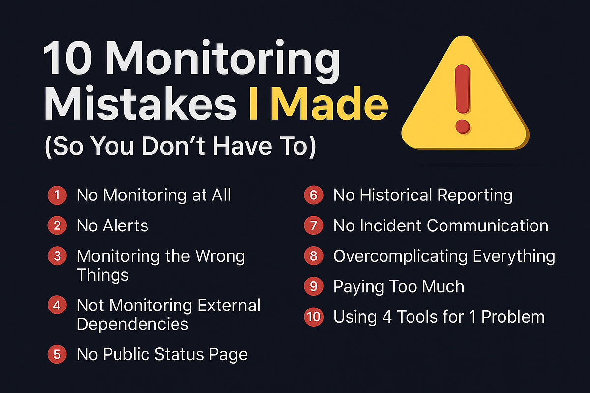 10 Monitoring Mistakes I Made (So You Don’t Have To) | by Alexander ...