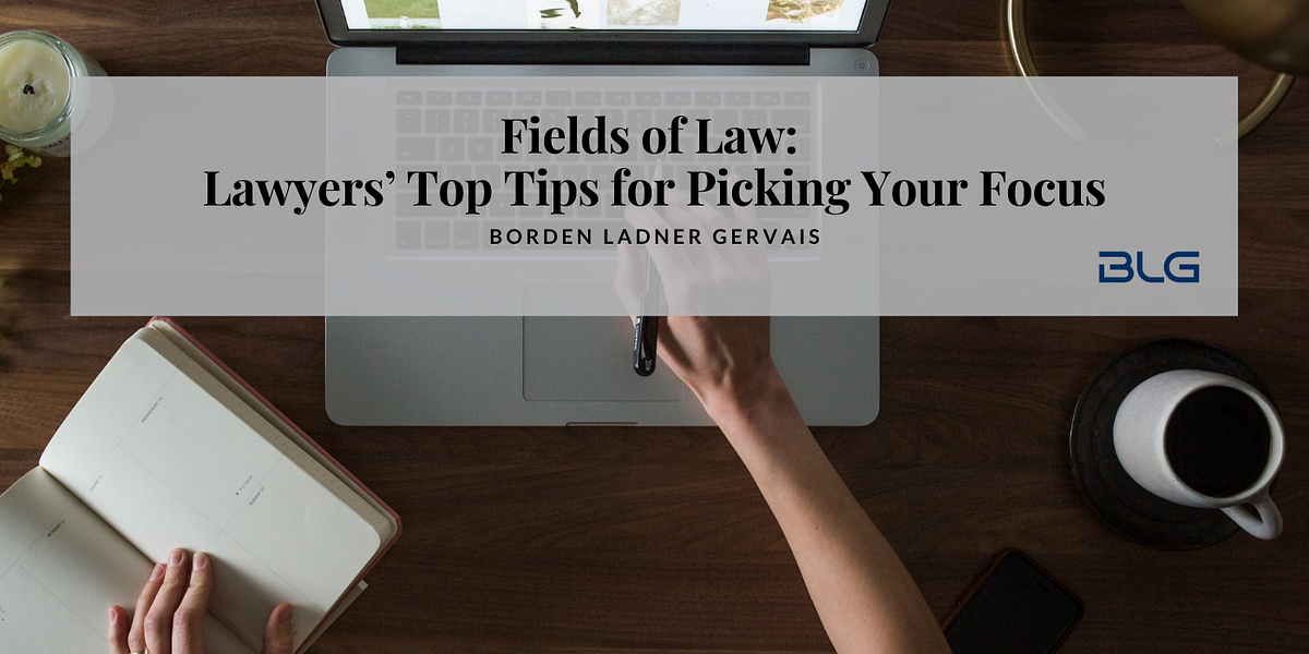 Fields of Law: Lawyers’ Top Tips for Picking Your Focus | by Borden ...