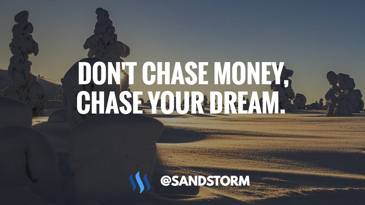 Don’t Chase Money. I came across a short but powerful… | by Dr. Richi | Mar, 2025 | Medium