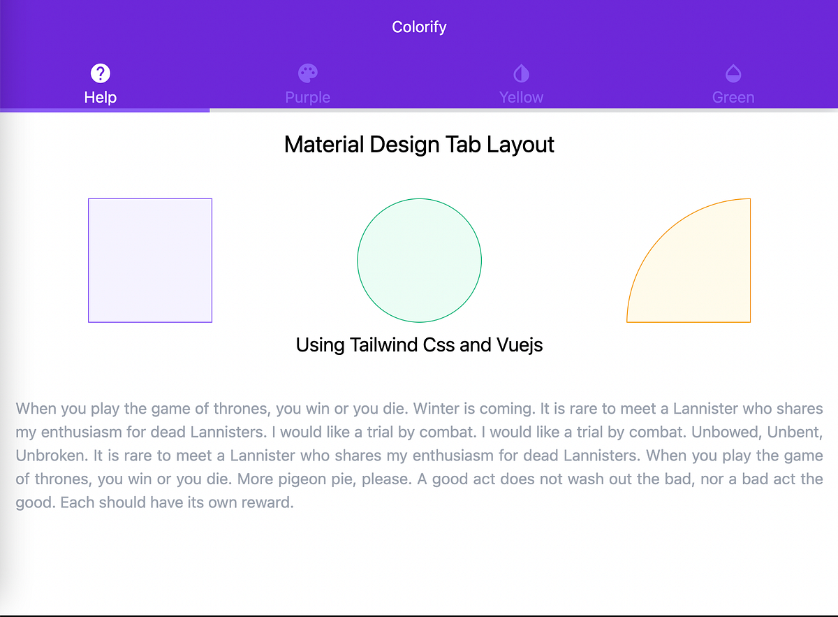 Elevate Your UI with Material Design Tab Layout in Tailwind | by Mr. Chime | Medium
