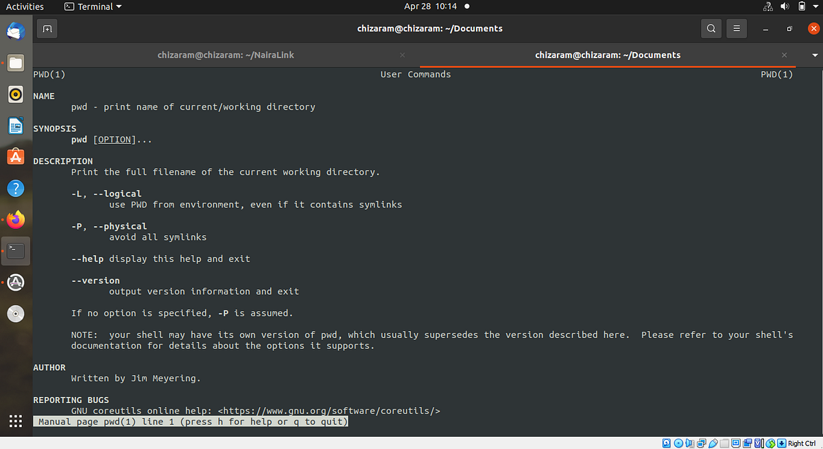 THE LINUX SHELL — NAVIGATION PART THREE | by Chizaram Nwachukwu | Medium