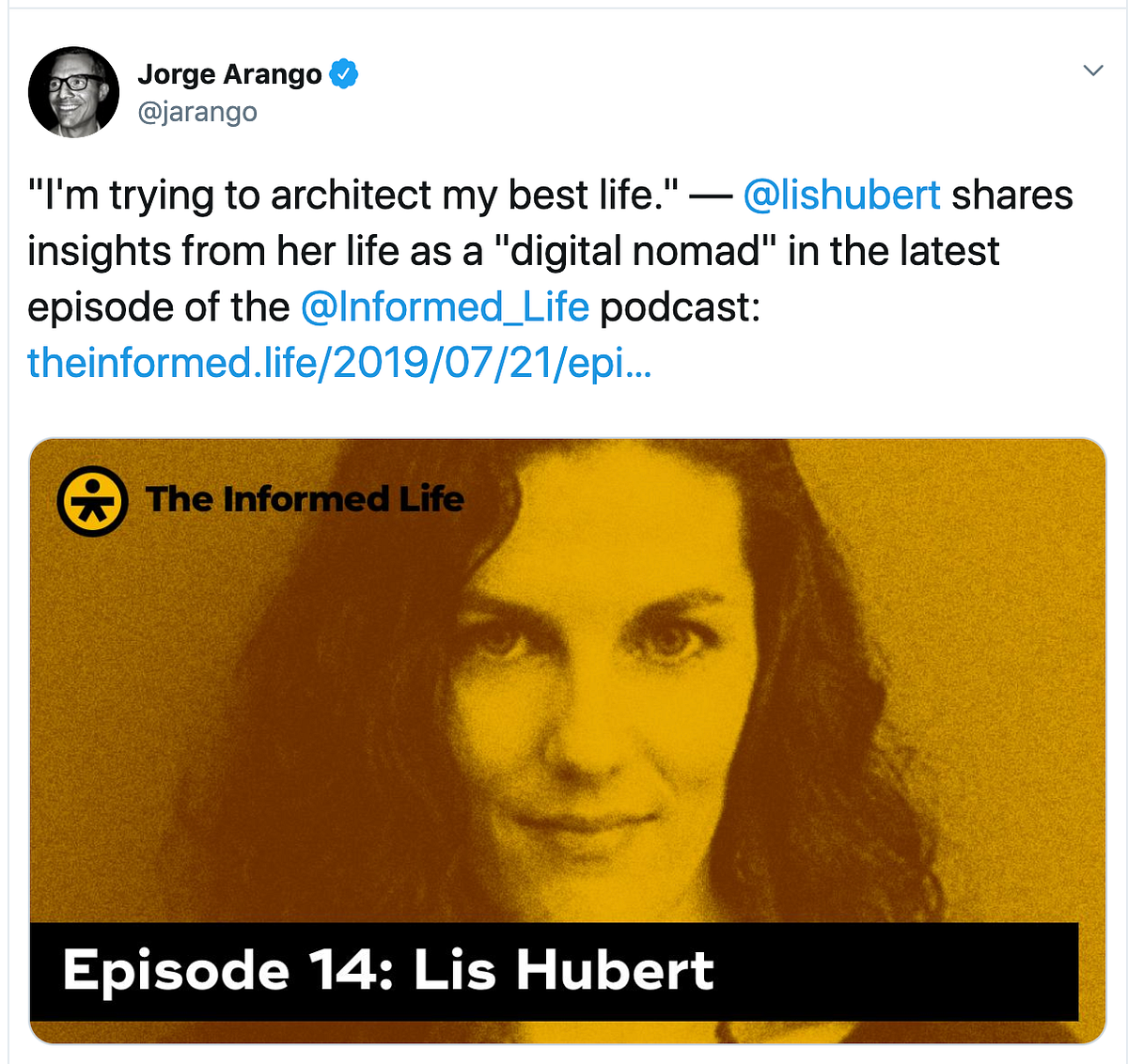 My First Interview! — The Informed Life Podcast | by Lis Hubert | The ...