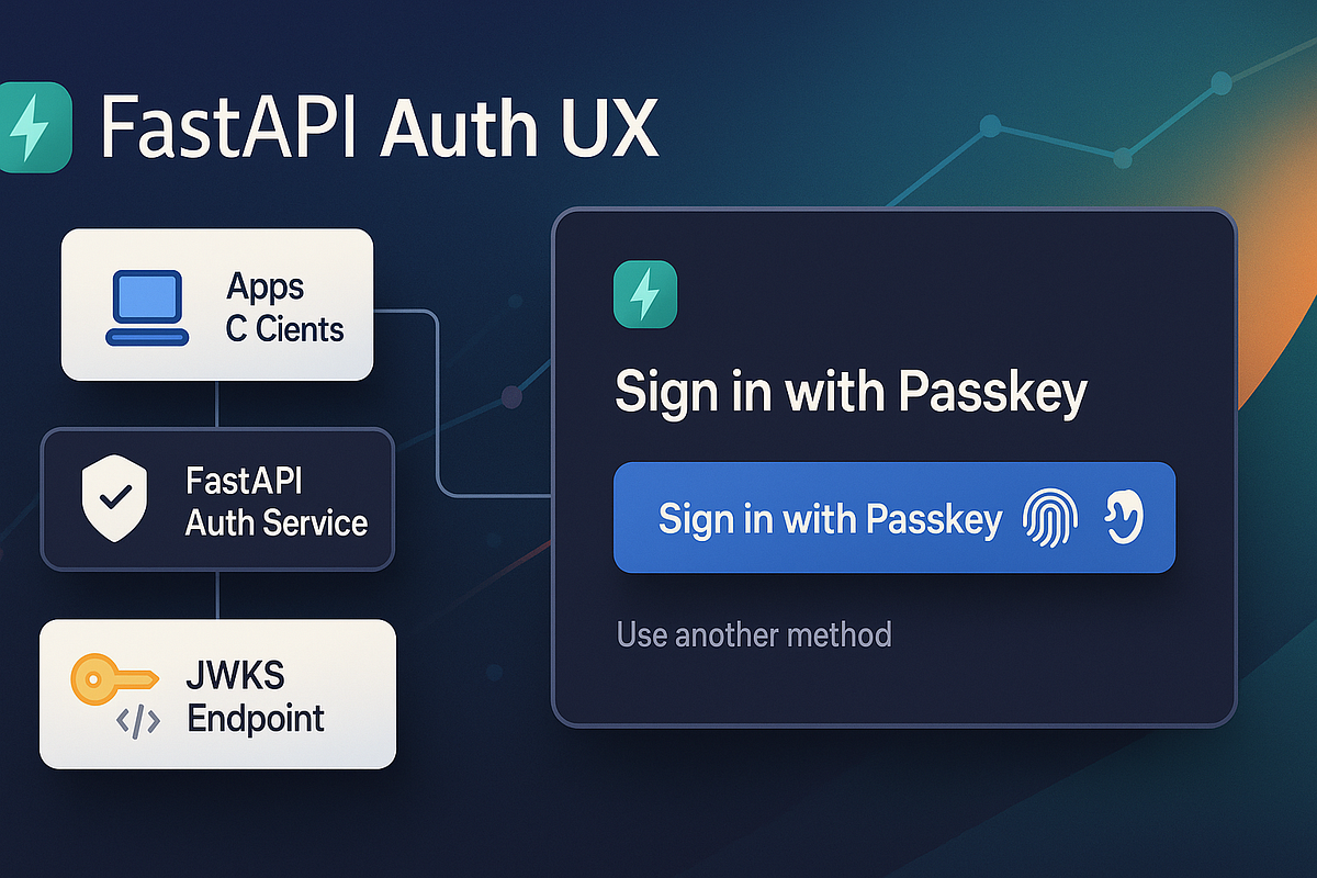 5 FastAPI Auth UX Moves: Passkeys, JWKS, No Downtime | by Velorum | Nov ...