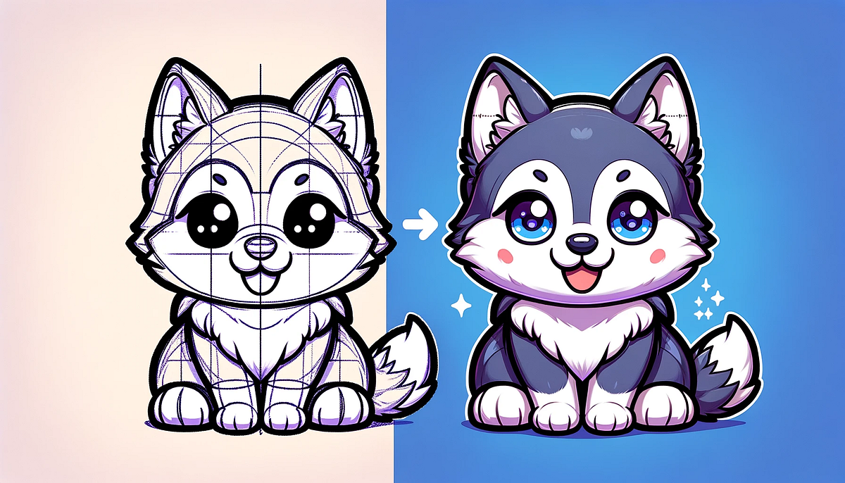 From Novice to Sticker Wizard: Craft the Perfect Chibi Husky Sticker ...