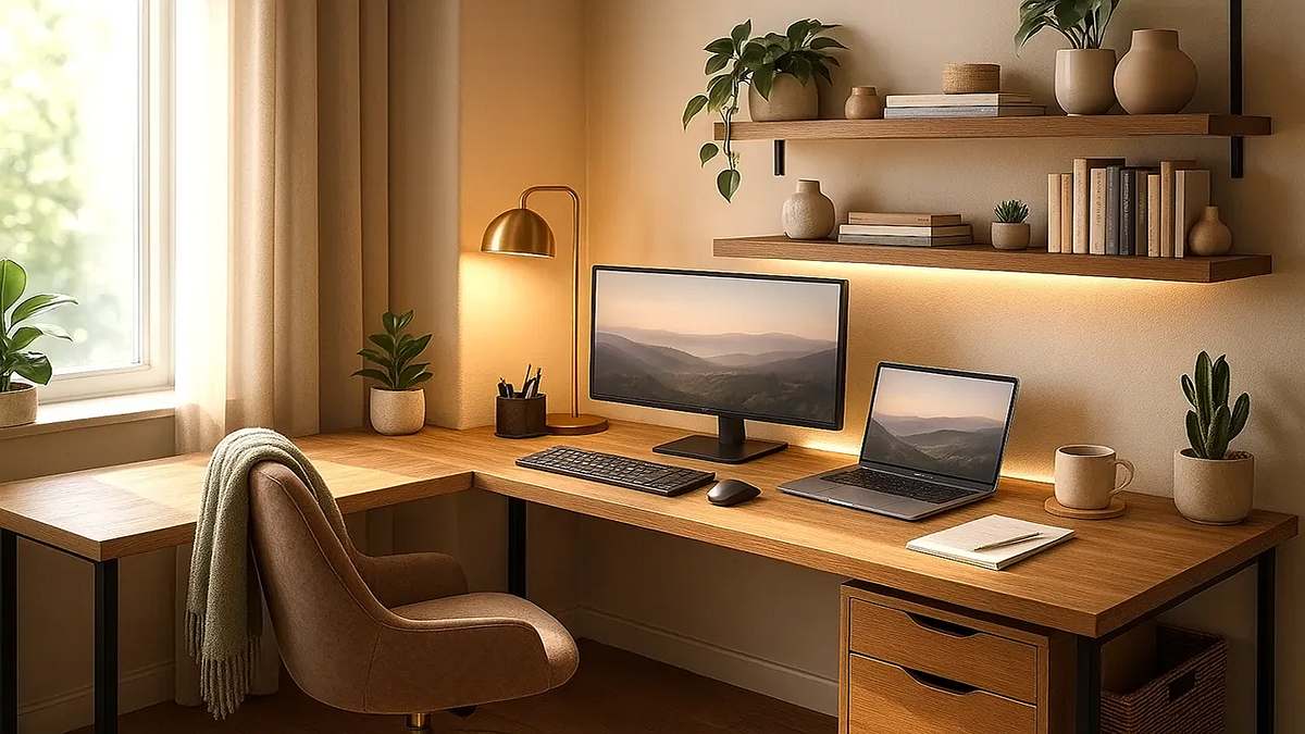 10 L-Shaped Desk Corner Office Ideas That Maximize Space and Style | by ...