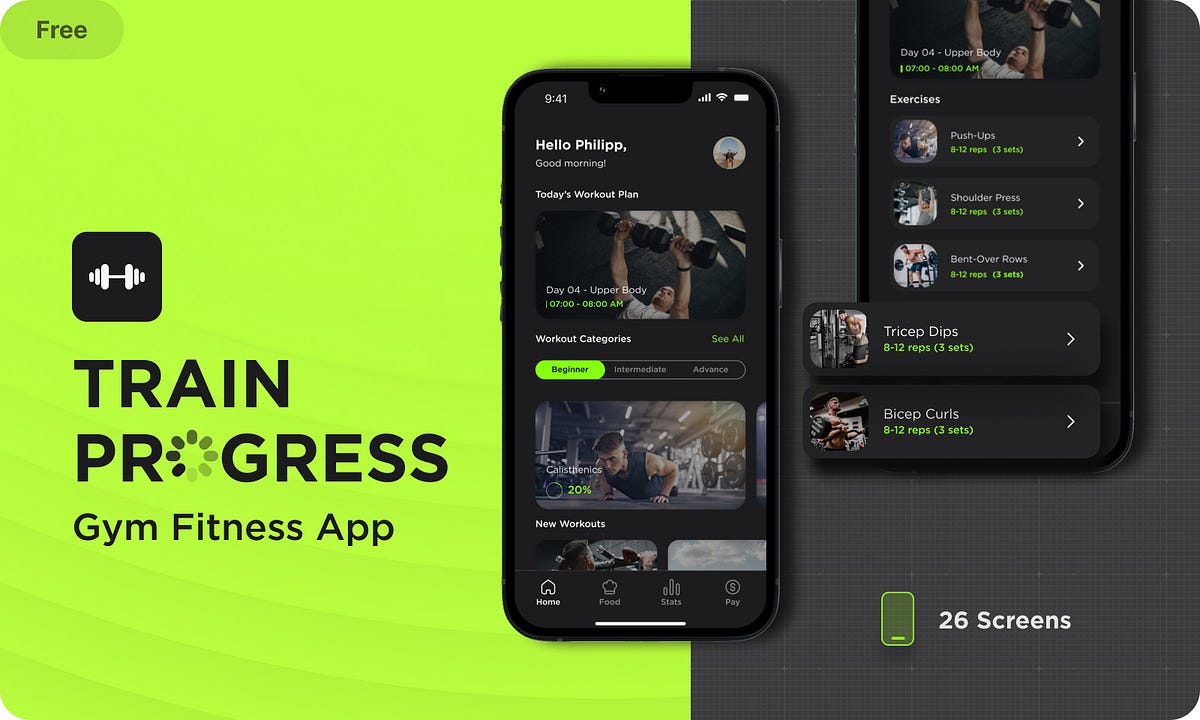 Train Progress: Fitness App for Progression in Training and Nutrition ...